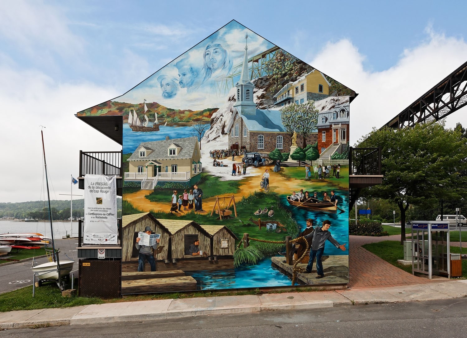 Fresque de la découverte du Cap Rouge - Commission de la capitale ...