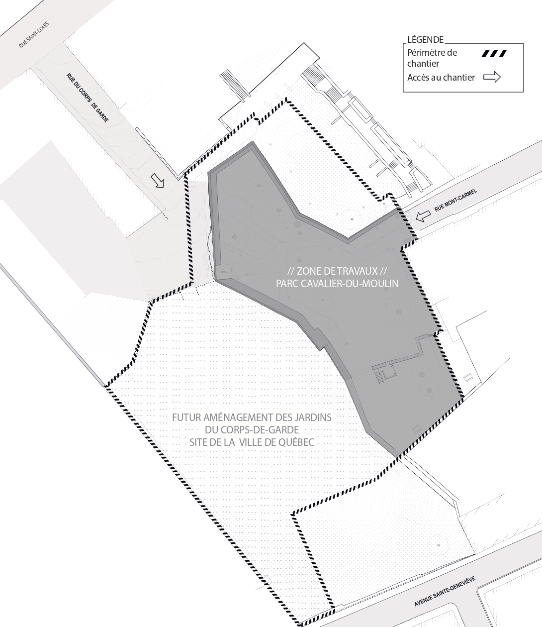 Restauration de la fortification du parc du Cavalier-du-Moulin